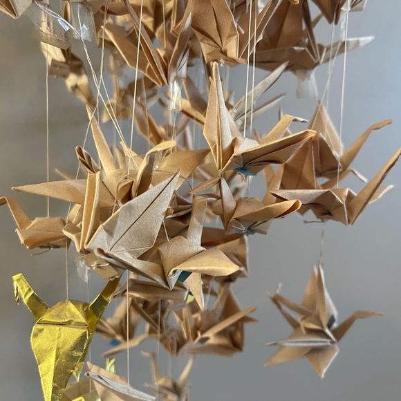 Accents | Vintage Origami Wind Chime Indoor Only Wall Hanging Decor ...